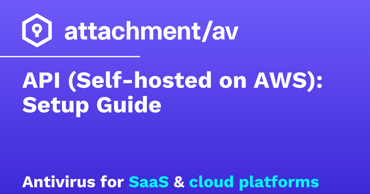 API (self-hosted on AWS): Setup Guide – attachmentAV
