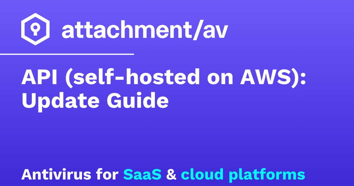 Api Self Hosted On Aws Update Guide Attachmentav